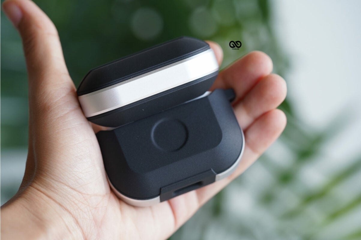 Black Silver Rugged airpod case for Airpods Pro - Starelabs® India