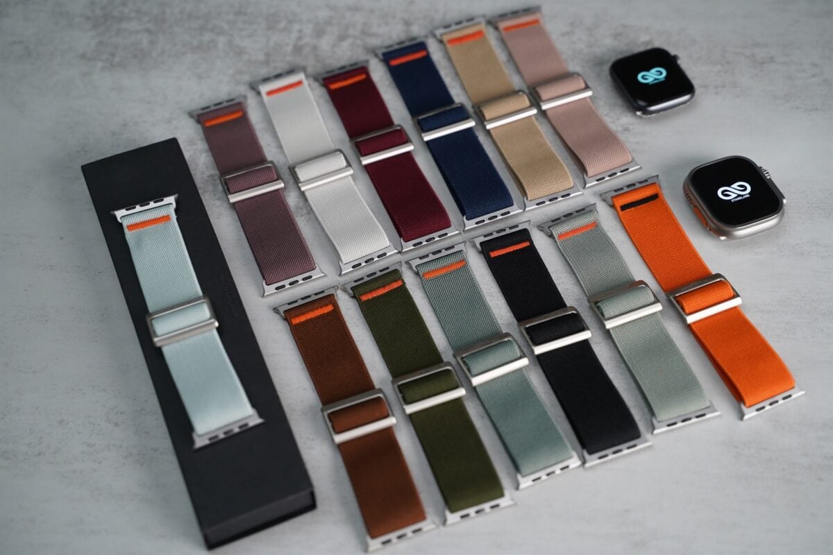 Nylon Fabric Watch Strap for Apple Watch 44MM 45MM 46MM Series 4 5 6 7 ...